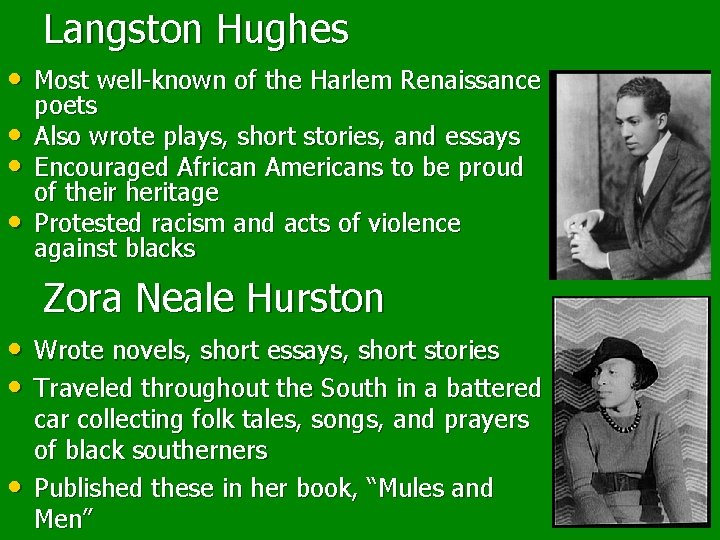 The Harlem Rennaisance HARLEM RENAISSANCE Rebirth of AfricanAmerican