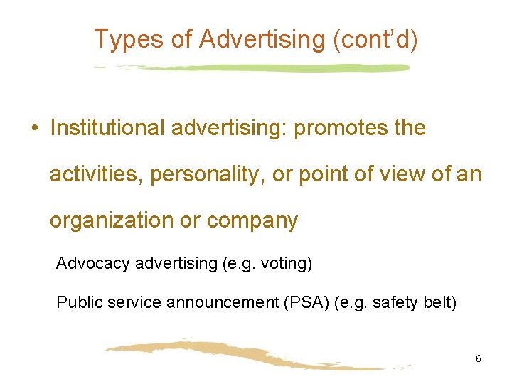 Advertising Sales Promotion and Public Relations Chapter Objectives