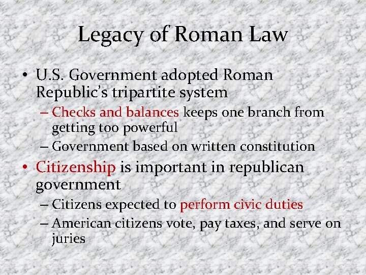 The Founding of Rome and its Republic World