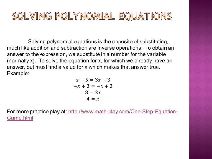 Algebraic Operations on Polynomials 9 th Grade Mathematics