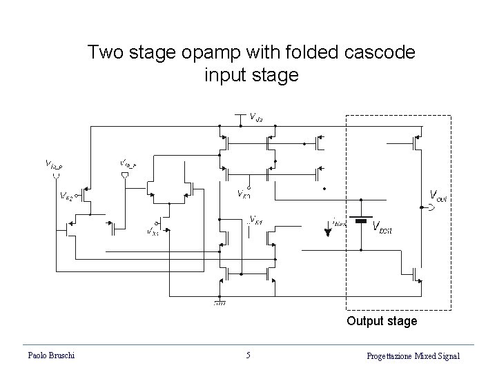 Two stage Class AB OpAmp principle M 6