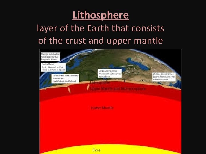 Geology the study of the earths surface substructure