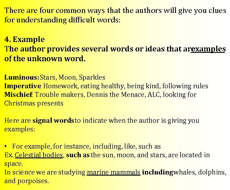 Context Clues Be an undercover detective and solve