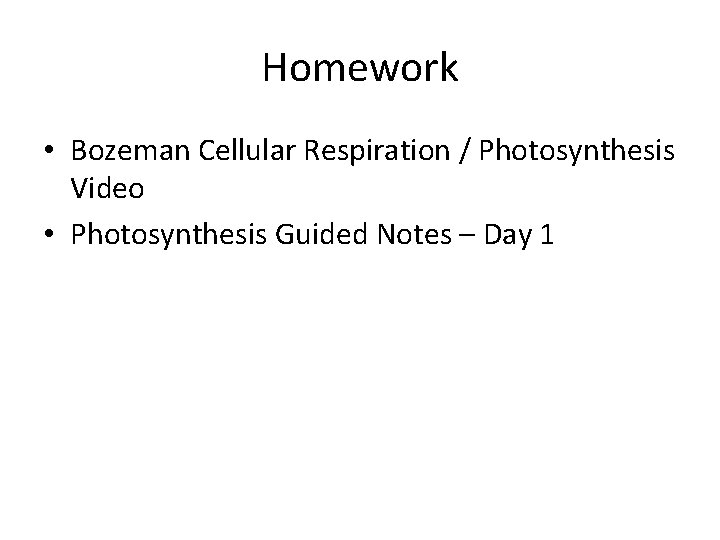 Turn in EnzymeCell Respiration Lab Write Up Due