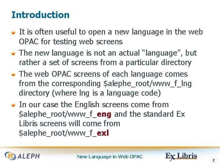 How to Open a New Language in Web