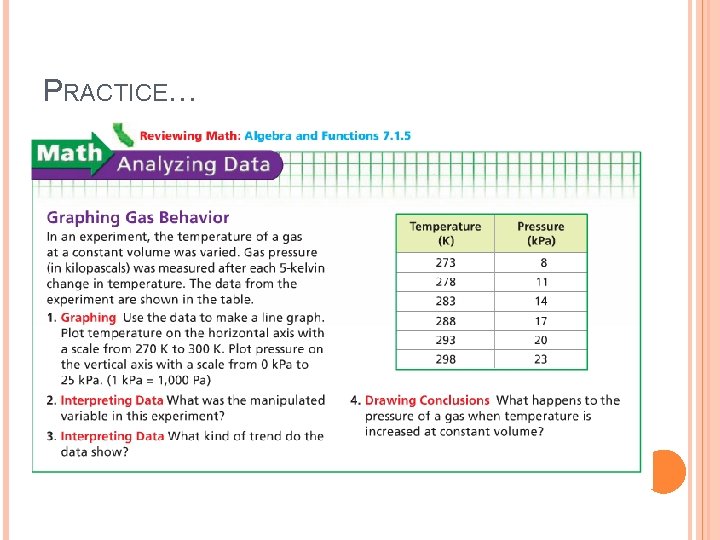THE BEHAVIOR OF GASES Chapter 3 Section 3