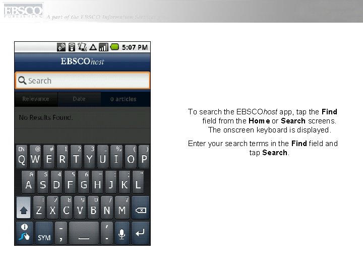 The EBSCOhost Android Application Tutorial support ebsco com