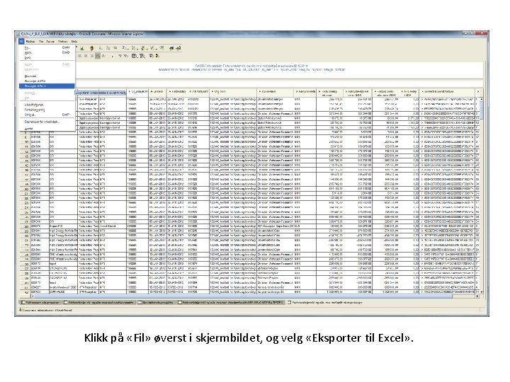 Innbetalinger BOA Oppskrift p pivotering av PA 08