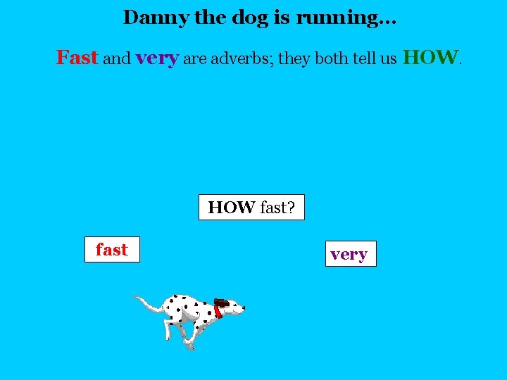 Adverbs MODIFY or DESCRIBE verbs adjectives sentences or