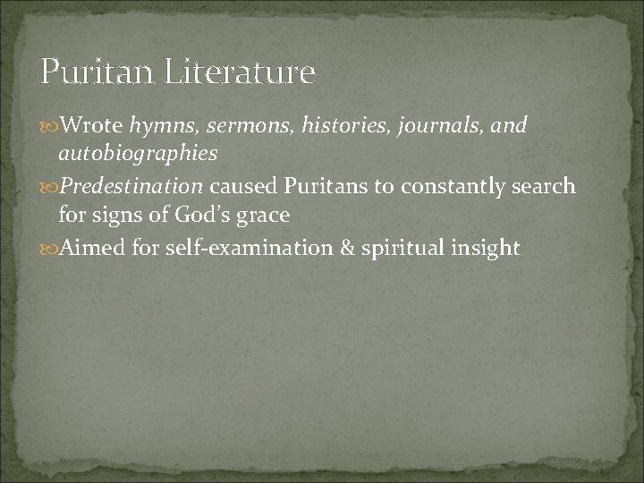 Early American Literature Historical Background Native American oral