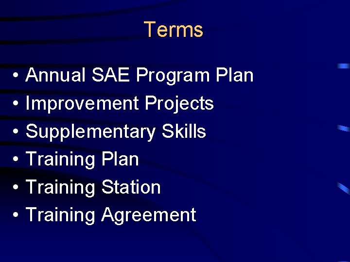 Principles of Agriculture Supervised Experience In ...