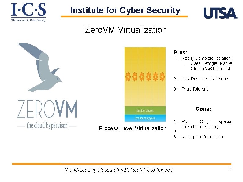 Institute for Cyber Security Zero VM Backgroud Prosunjit