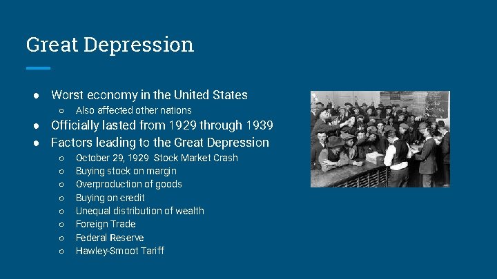 Great Depression Great Recession Overview People have been