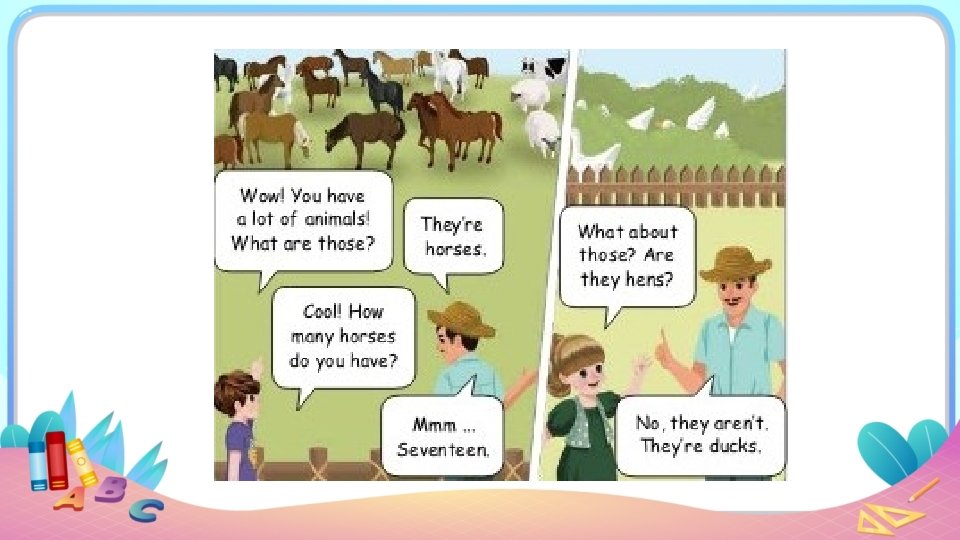 Unit 4 At the farm B Lets talk