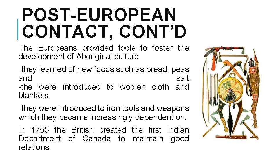 CULTURAL IMPACT Brief Overview of Native Culture in