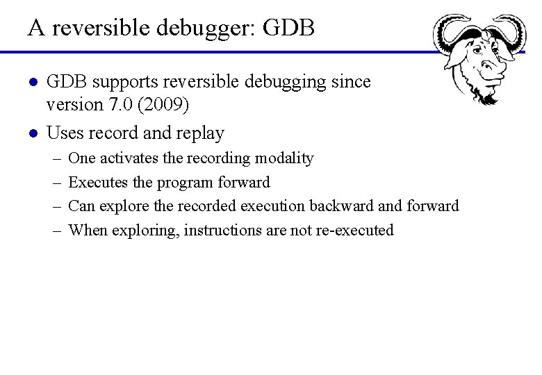 Reversible Debugging Ivan Lanese Focus research group Computer