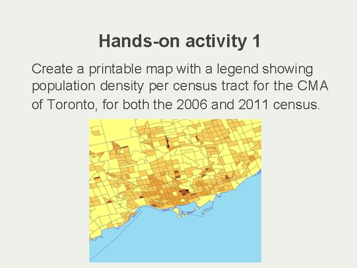 Mapping census variables in Arc Map DLI Ontario