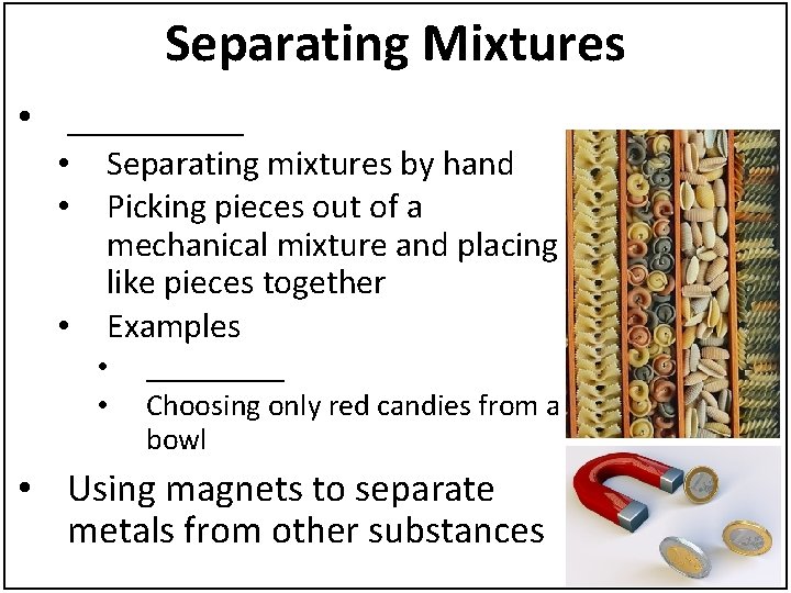 Solutions and Mechanical Mixtures Lesson 1 Pure Substances