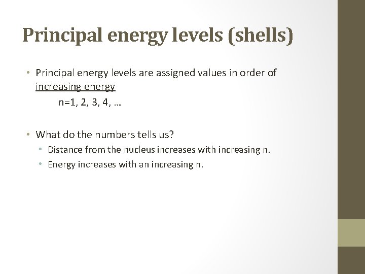 Electron Configurations The Bohr Model Electrons are in
