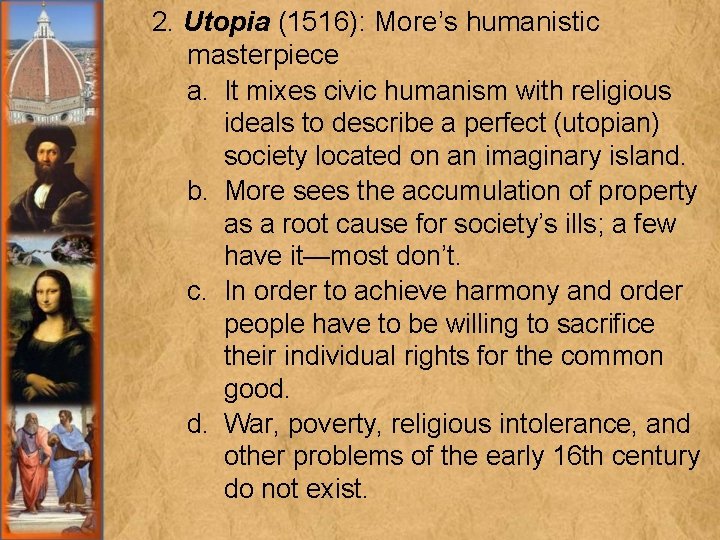 Unit 1 1 B THE RENAISSANCE Part II