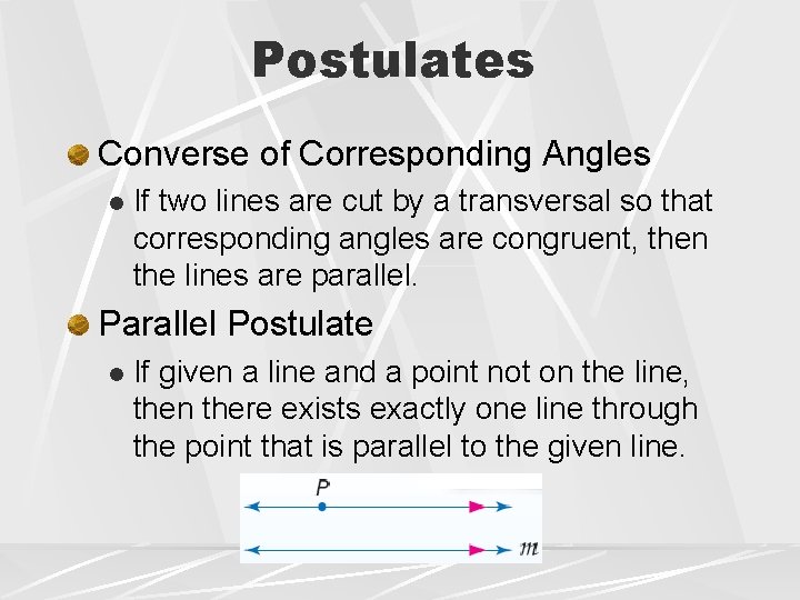 Geometry Lesson 3 5 Proving Lines Parallel Objective