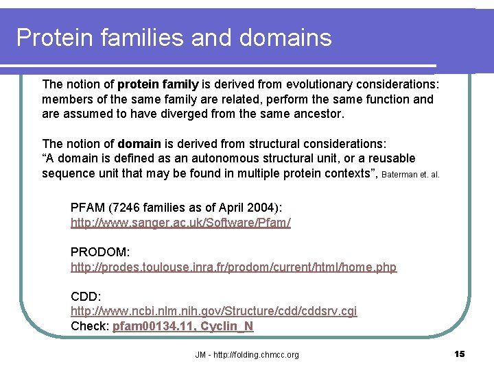 Introduction to Bioinformatics Lecture XI Computational Protein Structure