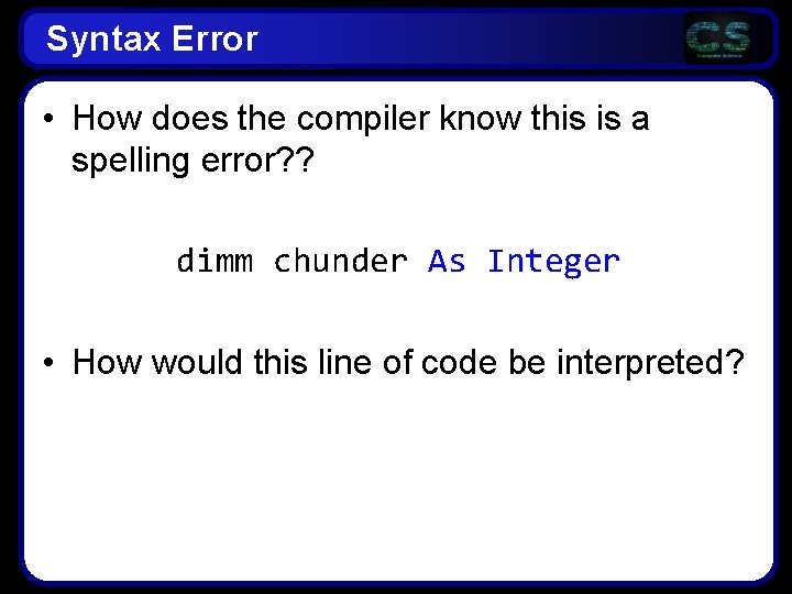 Lesson Objectives Aims 1 Understand Syntax Analysis Syntax