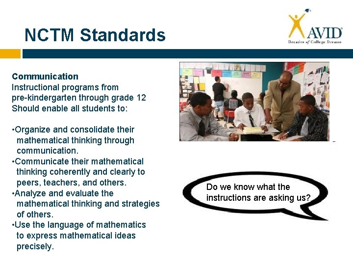 Math Vocabulary Strategies for the Classroom Philosophy Main