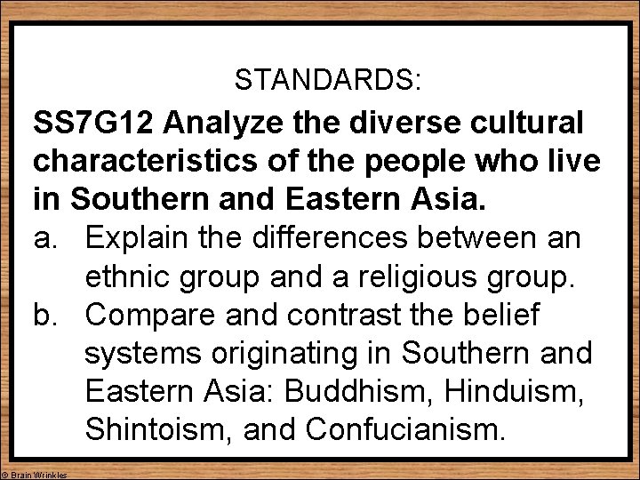 Southern and Eastern Asias BELIEF SYSTEMS Presentation Graphic