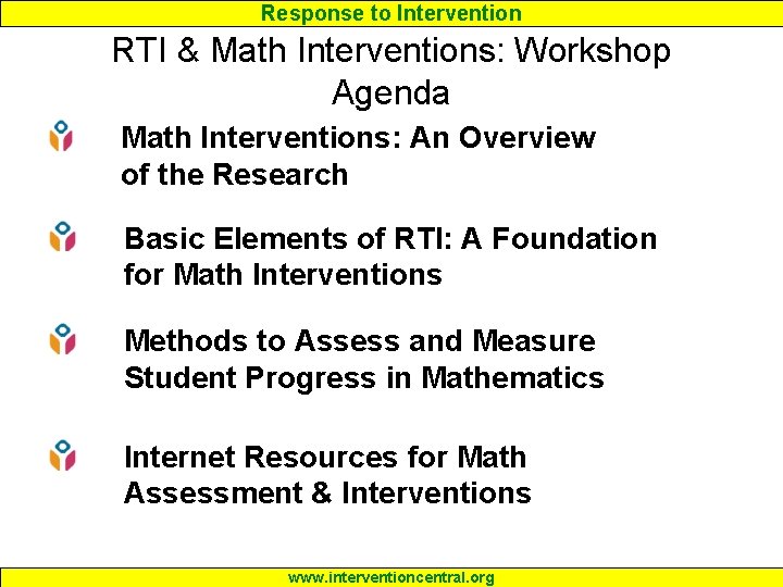 Response to Intervention RTI Best Practices in Mathematics