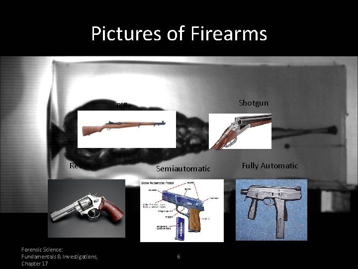 Ballistic evidence helps explain What type of firearm