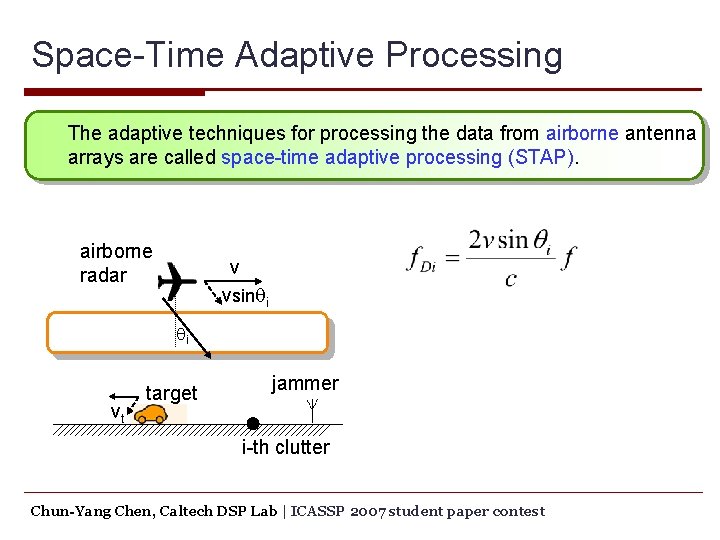 A Subspace Method for MIMO Radar SpaceTime Adaptive