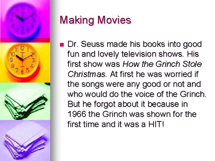 Dr Seuss By Hannah Introduction n Dr Seuss