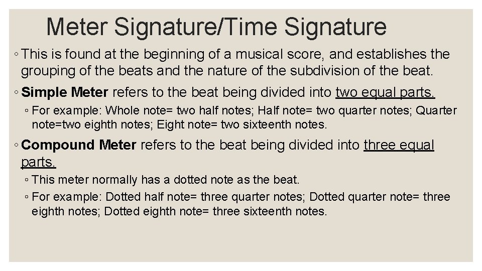 RHYTHM METER AND METRIC ORGANIZATION Alla Breve Hemiola