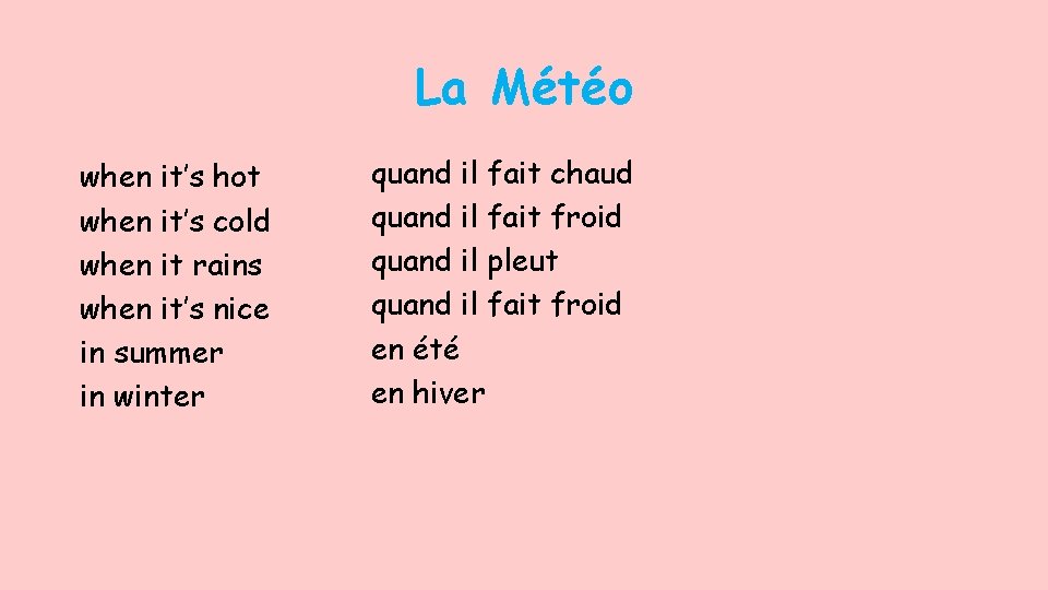 le mardi 12 mai Speaking Assessment O habites