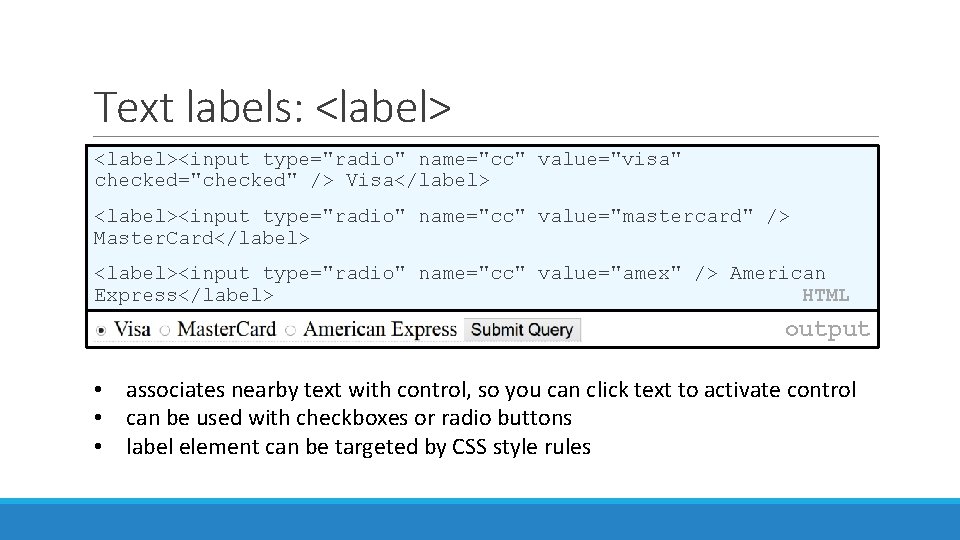 CSE 154 LECTURE 9 EVENTS AND TIMERS Checkboxes