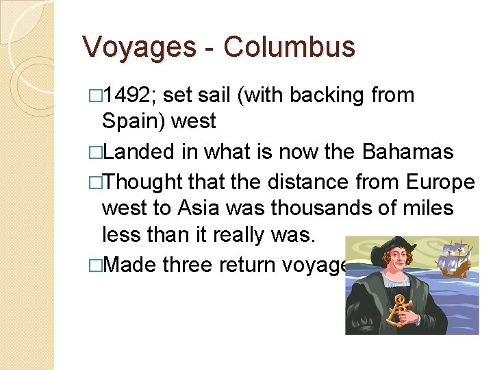 Chapter 19 The Age of Exploration History Background