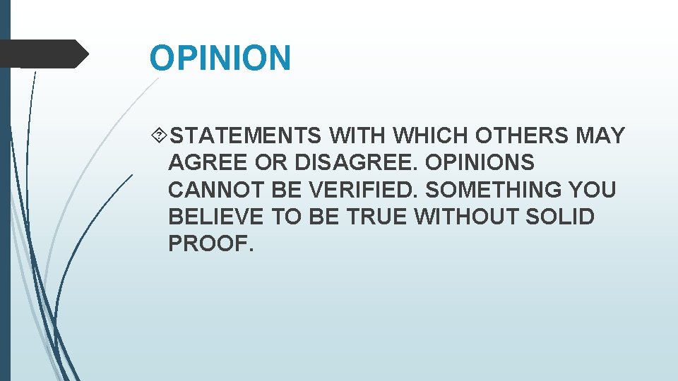 Vocabulary of Argumentation Freshman English List of Skills