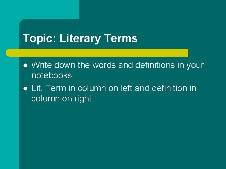Vocabulary Book III Unit 1 Short Story Characterization