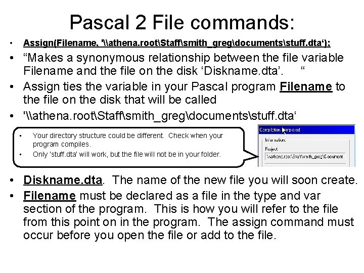 Computer Science II First With files Problems I