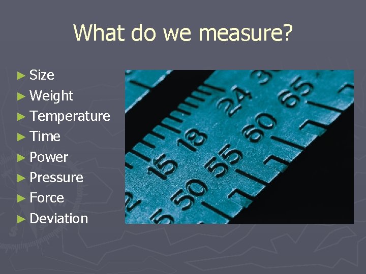 Understanding Measurement Giving Numbers Meaning Mr Graves What