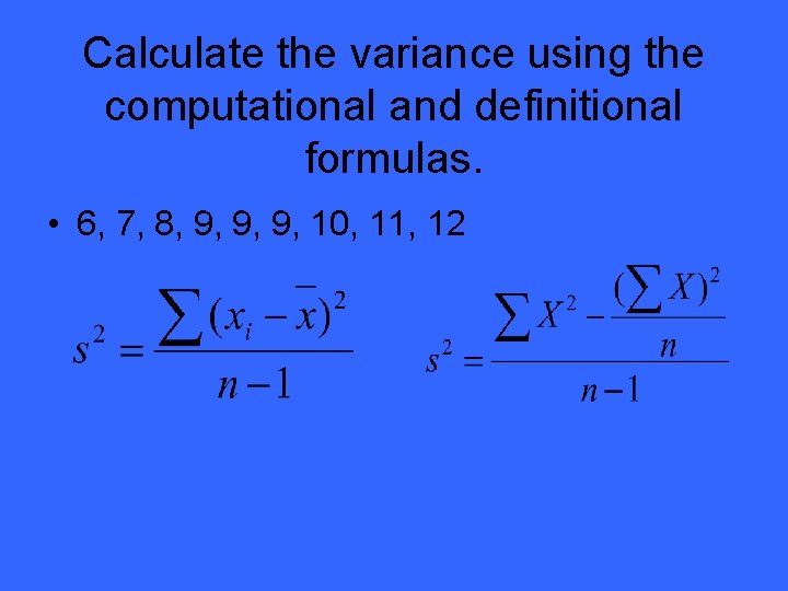 Measures of Dispersion The Standard Normal Distribution 91306