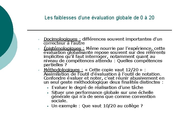 LA CORRECTION DE LA PRODUCTION ECRITE AU BACCALAUREAT