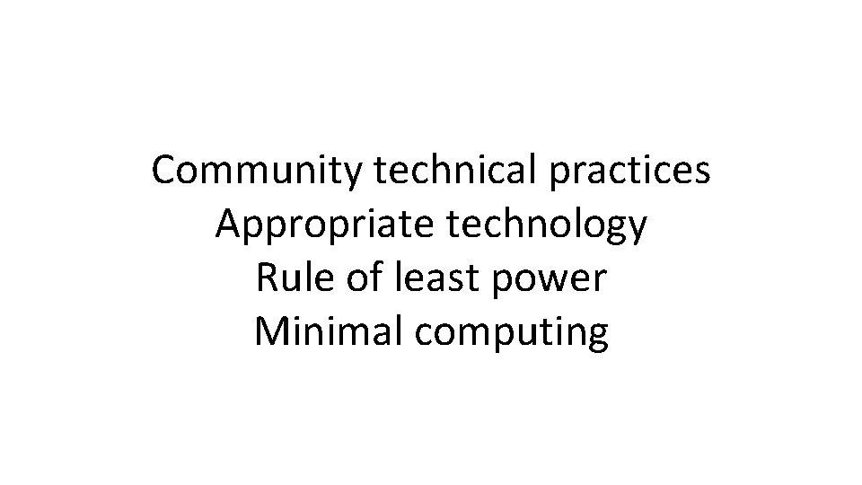 Technical Management Practices to Enable Equity Presenters Laurie