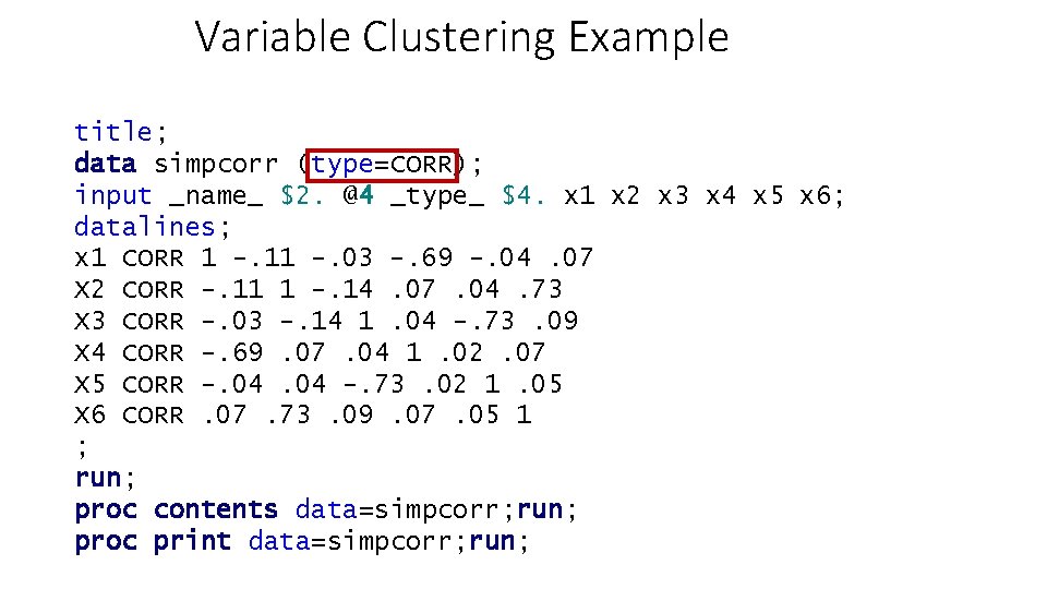 Model Development Variable Screening Variable Screening AKA Dimension