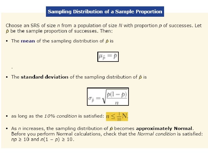 Chapter 7 Sampling Distributions Section 7 2 Sample