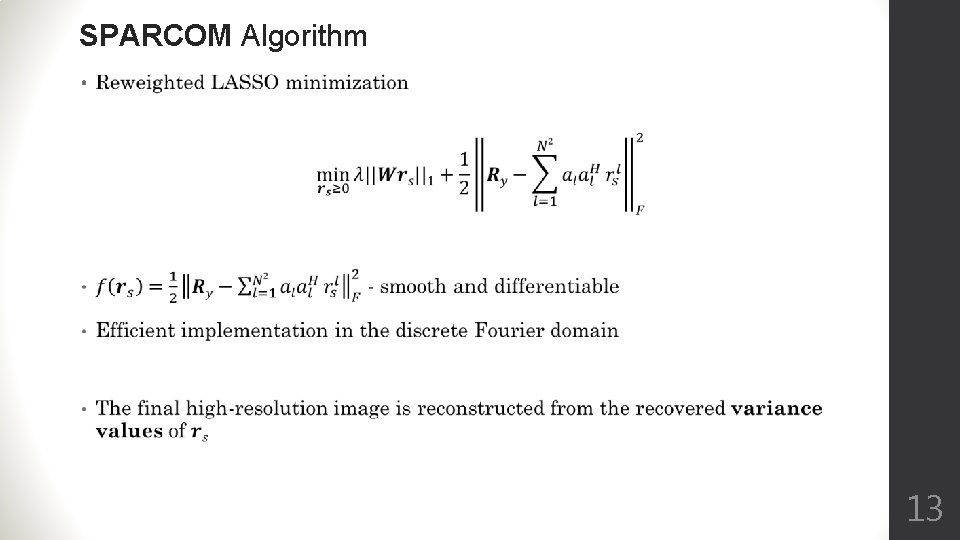 SPARCOM Sparsity based super resolution correlation microscopy ICASSP