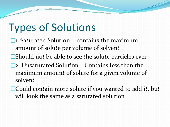 Solubility Presentation What is Solubility Its the measurementdetermination