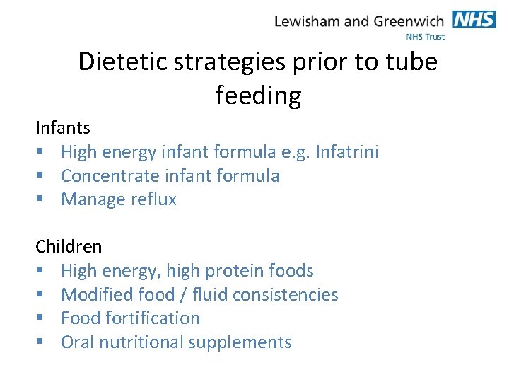 Nutrition support and tube feeding a dietitians perspective
