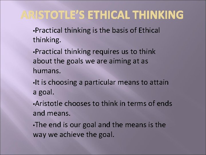 ARISTOTLES BACKGROUND Aristotle was born in Northern Greece